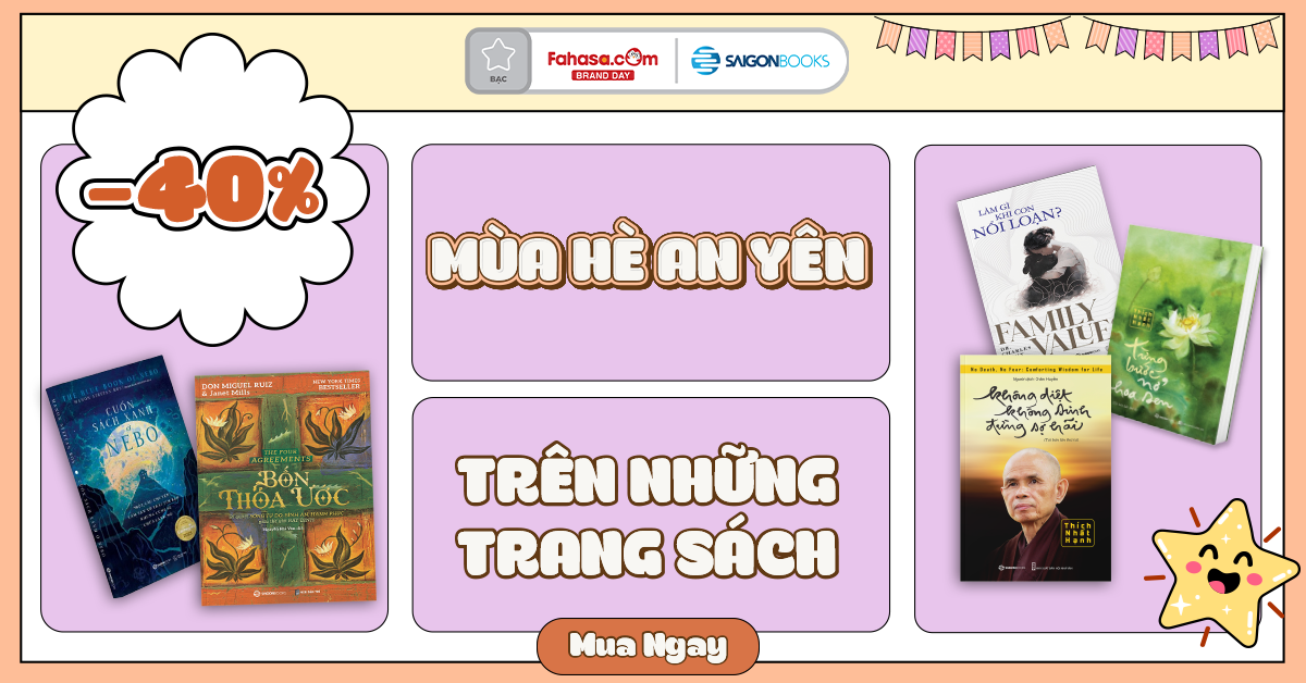 Tổng hợp sản phẩm của Saigon Books giảm tới 50% tại Fahasa.com
